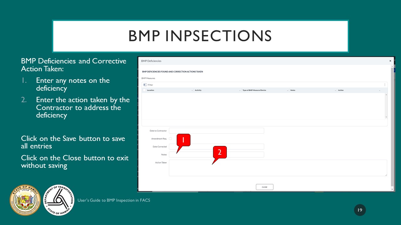 User's Guide To BMP Inspection