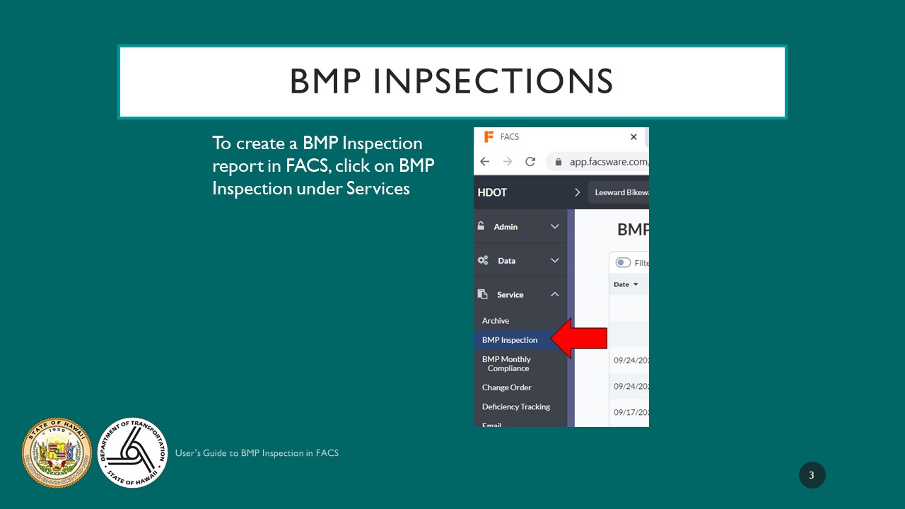 User's Guide To BMP Inspection
